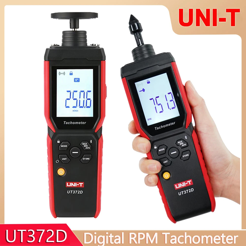 Digital Tachometer,UT372D Digital Tachometer Non Contact and Contact ...
