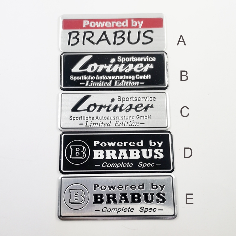 1 x Aluminum BRABUS Limited Edition LORUISER Logo Car Sticker Emblem ...