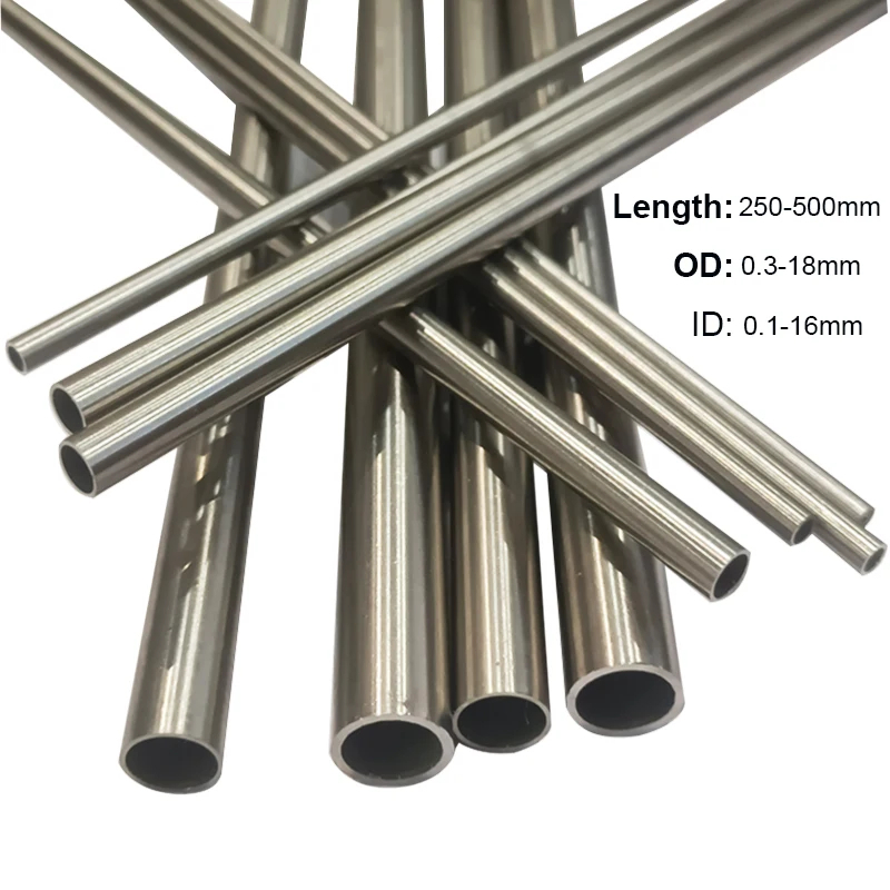 Silver Round 304 Stainless Steel Capillary Tube Pipe 250mm 500mm Hollow ...