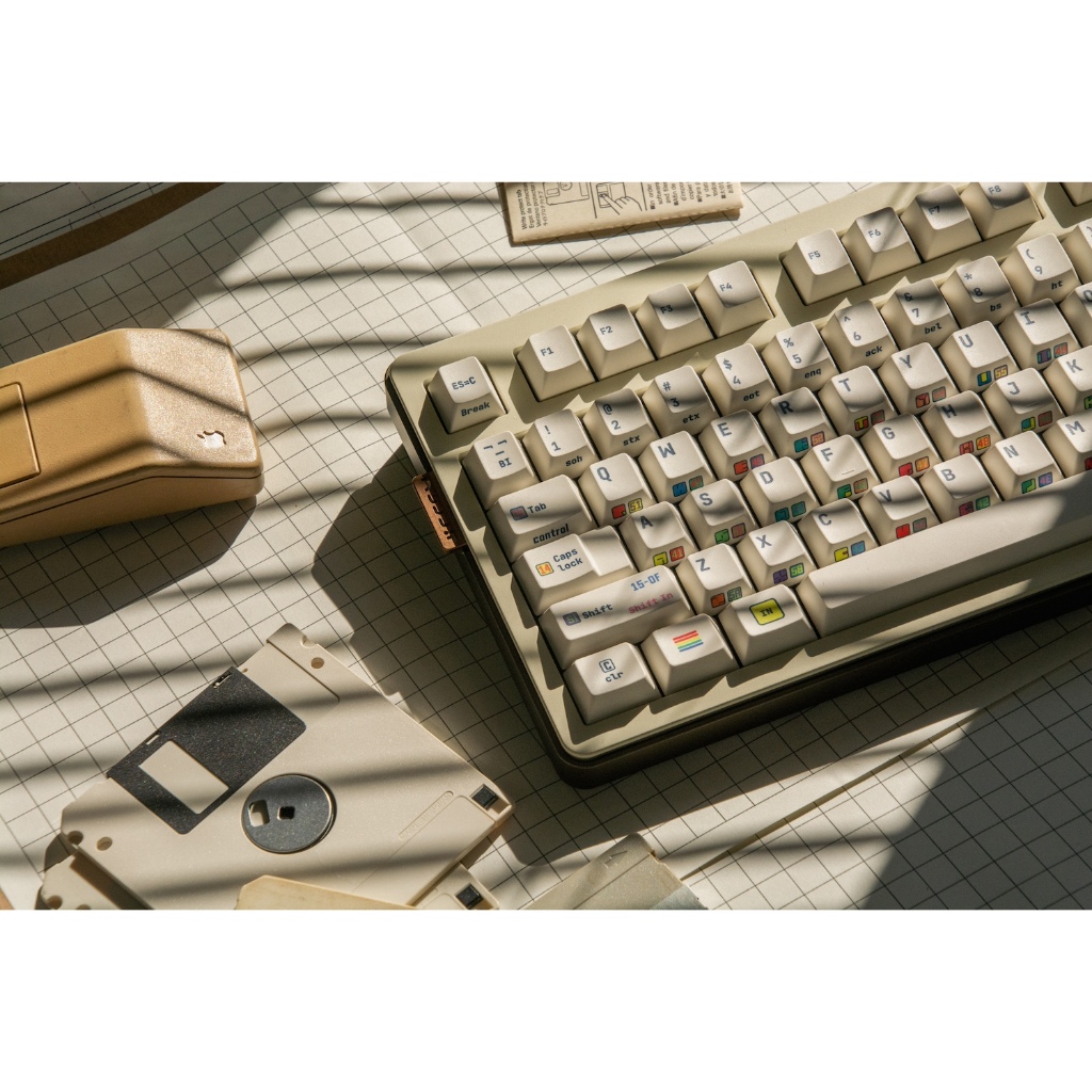 ASCII Table Dye Sublimation Cherry Profile PBT Keycaps For C64 Style ...
