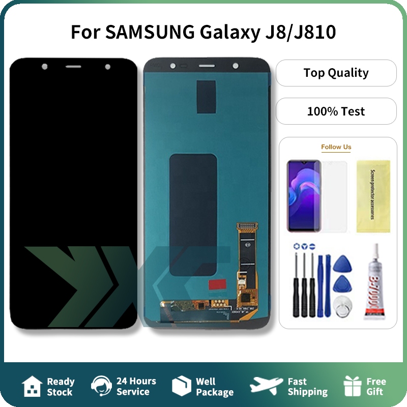 For SAMSUNG Galaxy J8 2018 J810 LCD Screen Assembly Replacement Ultra ...