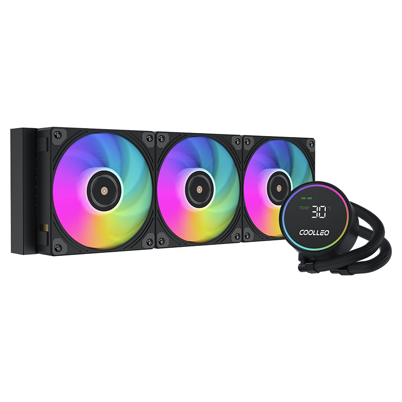 Coolleo ICE FAIRY Digital 360 ARGB CPU Aio Cooler Intelligent ...