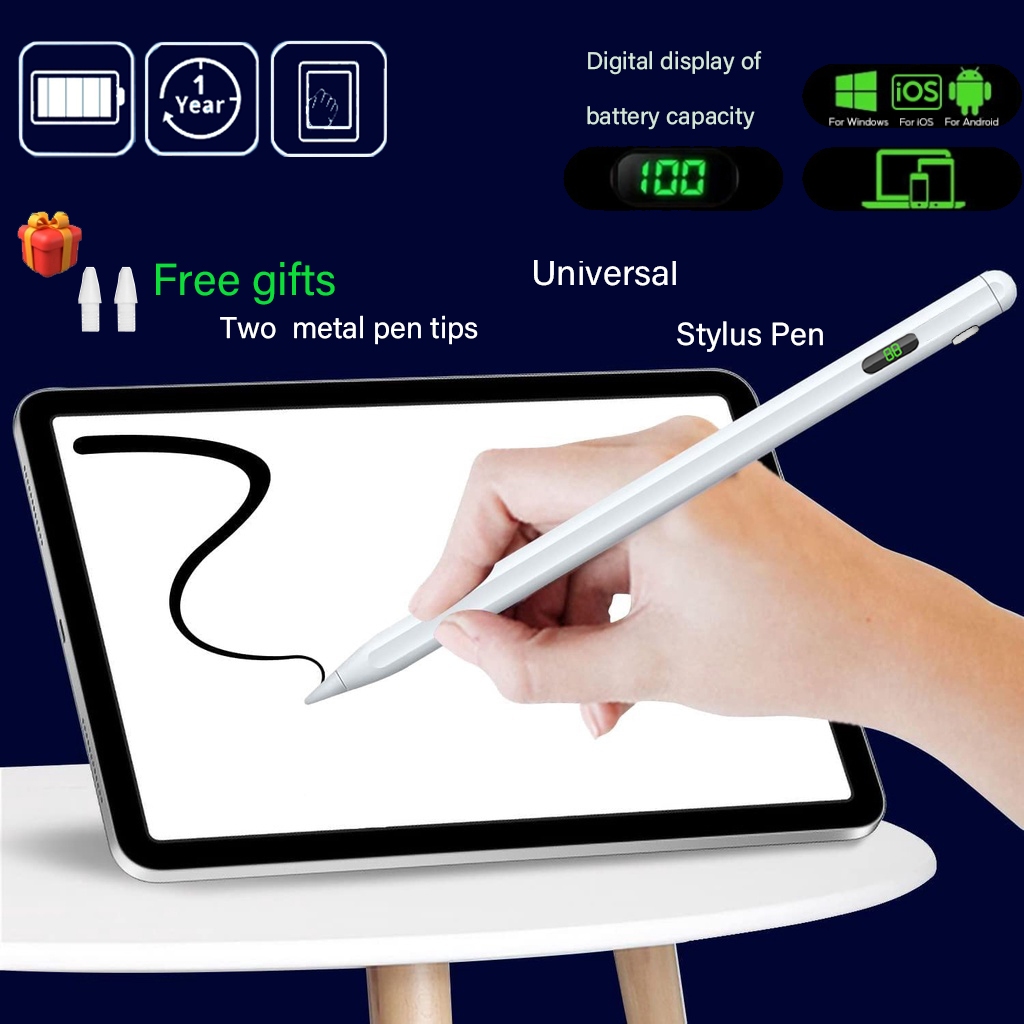 Universal Stylus pen 2 in 1 for android IOS ipad Tablet Mobile Device ...