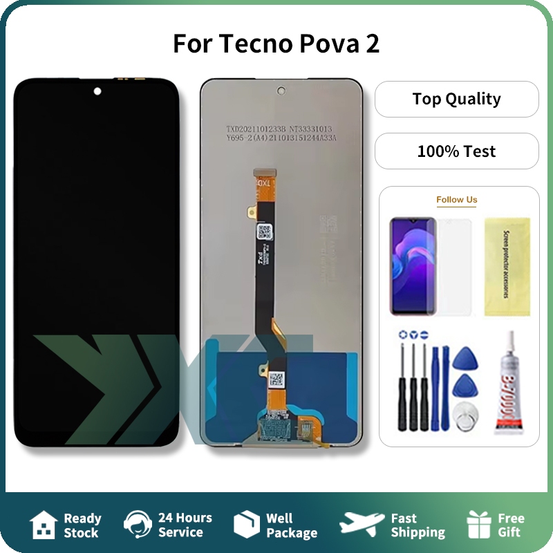 For Tecno Pova 2 infinix Note 10 LCD Screen Assembly Replacement Ultra ...