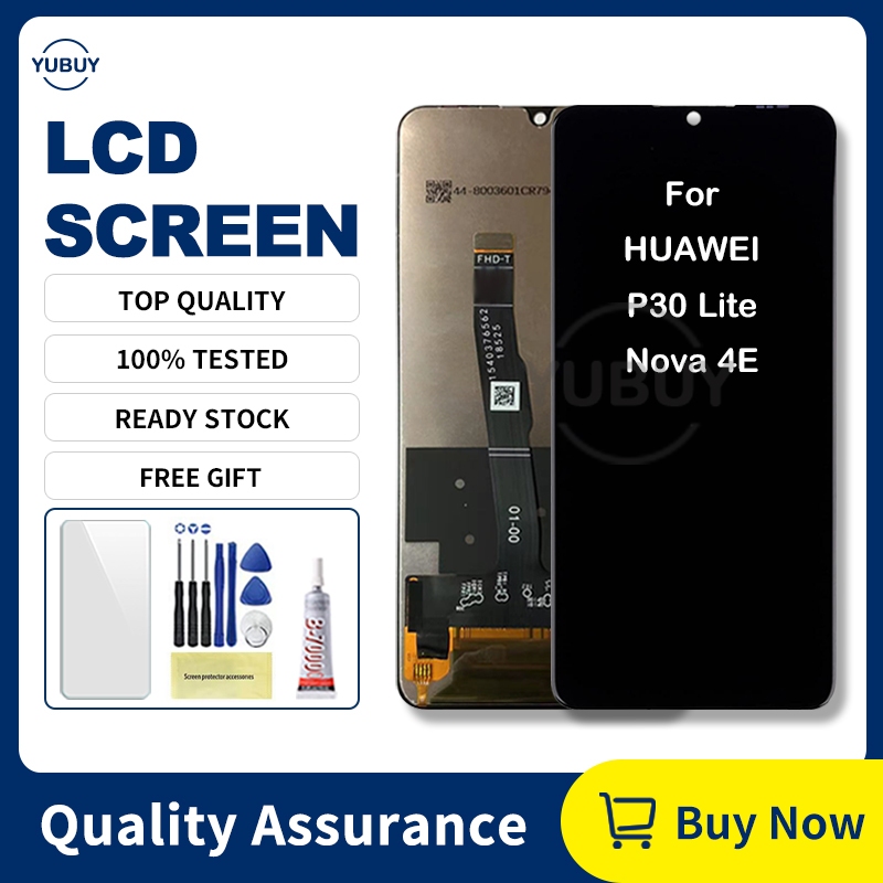 For HUAWEI P30 Lite Nova 4E LCD Digital Touch Screen Display For ...