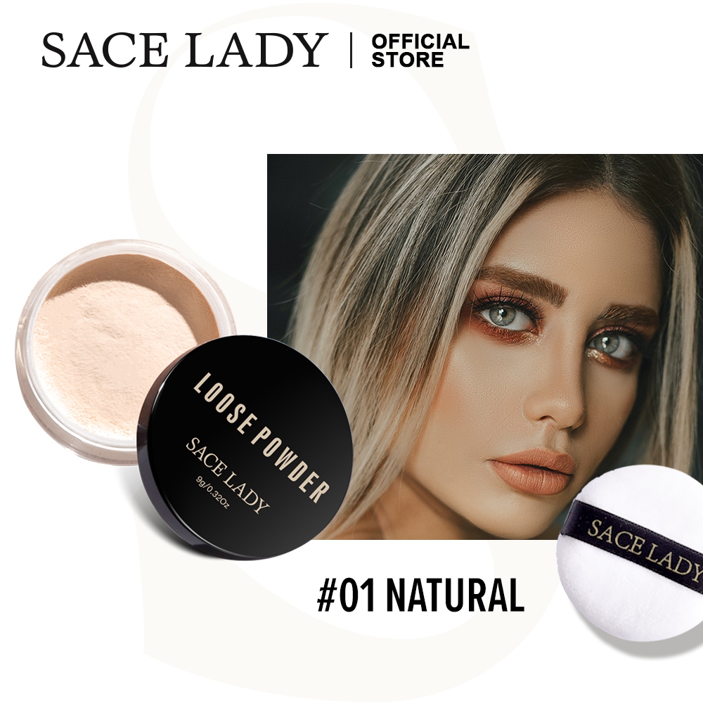 SACE LADY Face Powder Matte Finish Oil-Control Long-lasting Smooth 3 ...