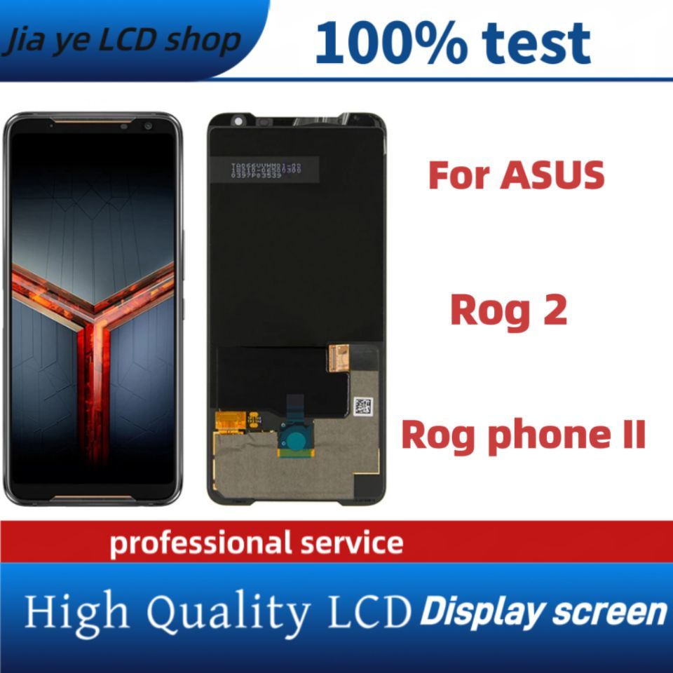 For ASUS ROG Phone 2 Rog2 Phone ZS660KL AMOLED LCD Display Touch Panel Digitizer Assembly ...