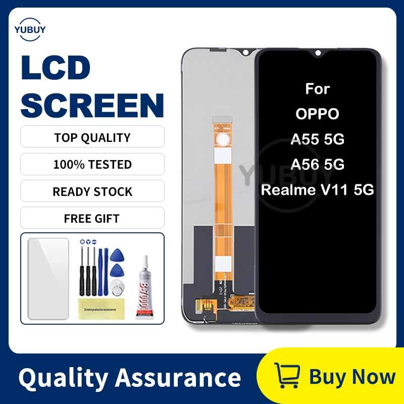 For Oppo A55 5G A56 5G Realme V11 5G LCD Digital Touch Screen Display ...