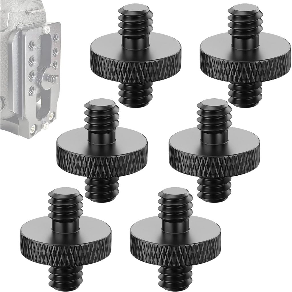 1/4 Male to 1/4 Male Threaded Tripod Screw Adapter for Camera Tripod ...