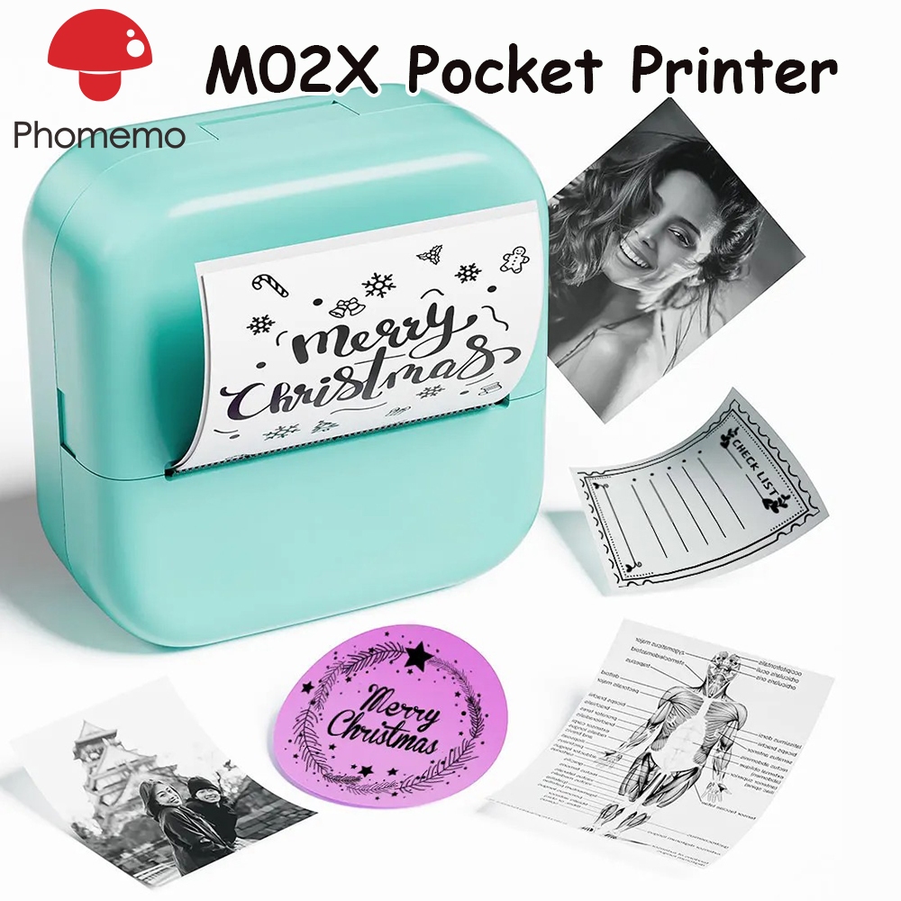Phomemo M02X Portable Thermal Label Printer, Bluetooth Mini Sticker ...