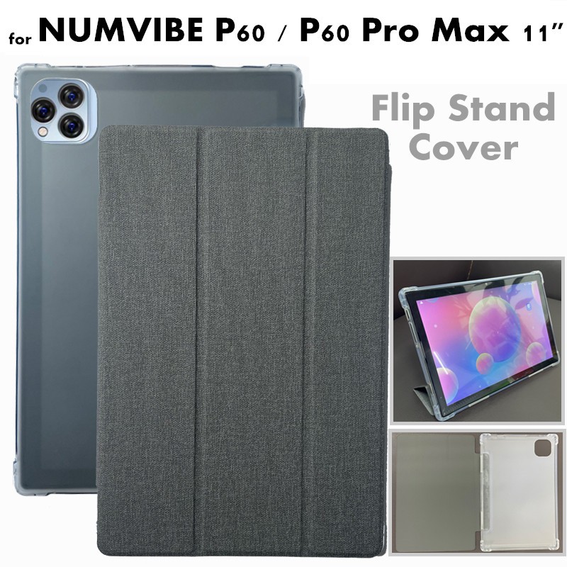 for NUMVIBE P60 Pro Max 5G Tab PC 11 inch Faux Leather Flip Case Cover ...