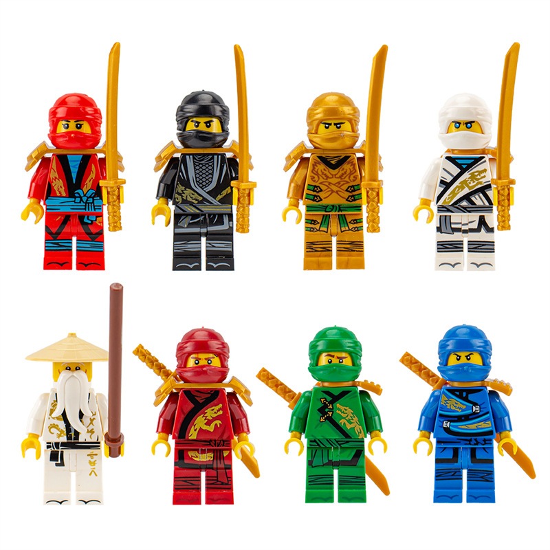 8pcs / set Ninjago Small Building Blocks MIni Figure Toys Set For ...