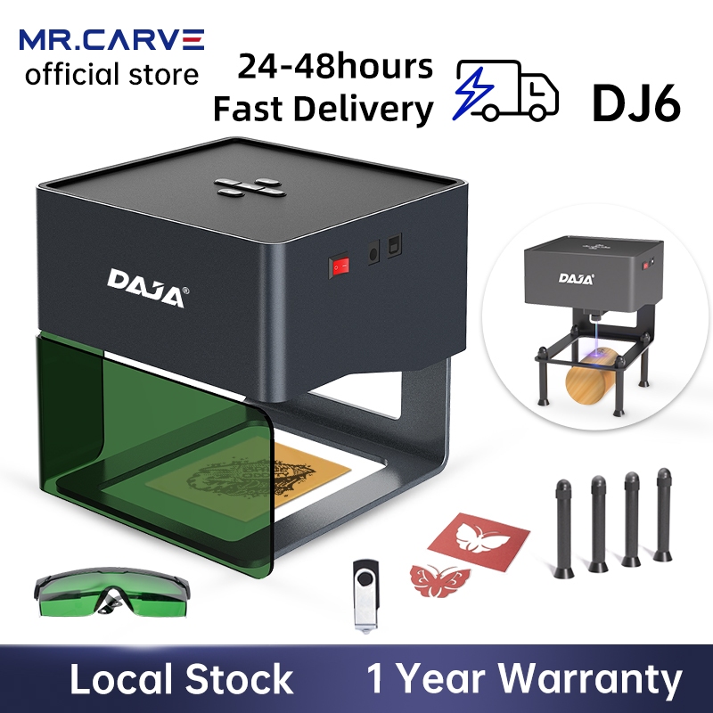 DAJA DJ6 Engraving Machine Marking Engrave Laser Machine Printer Wood ...