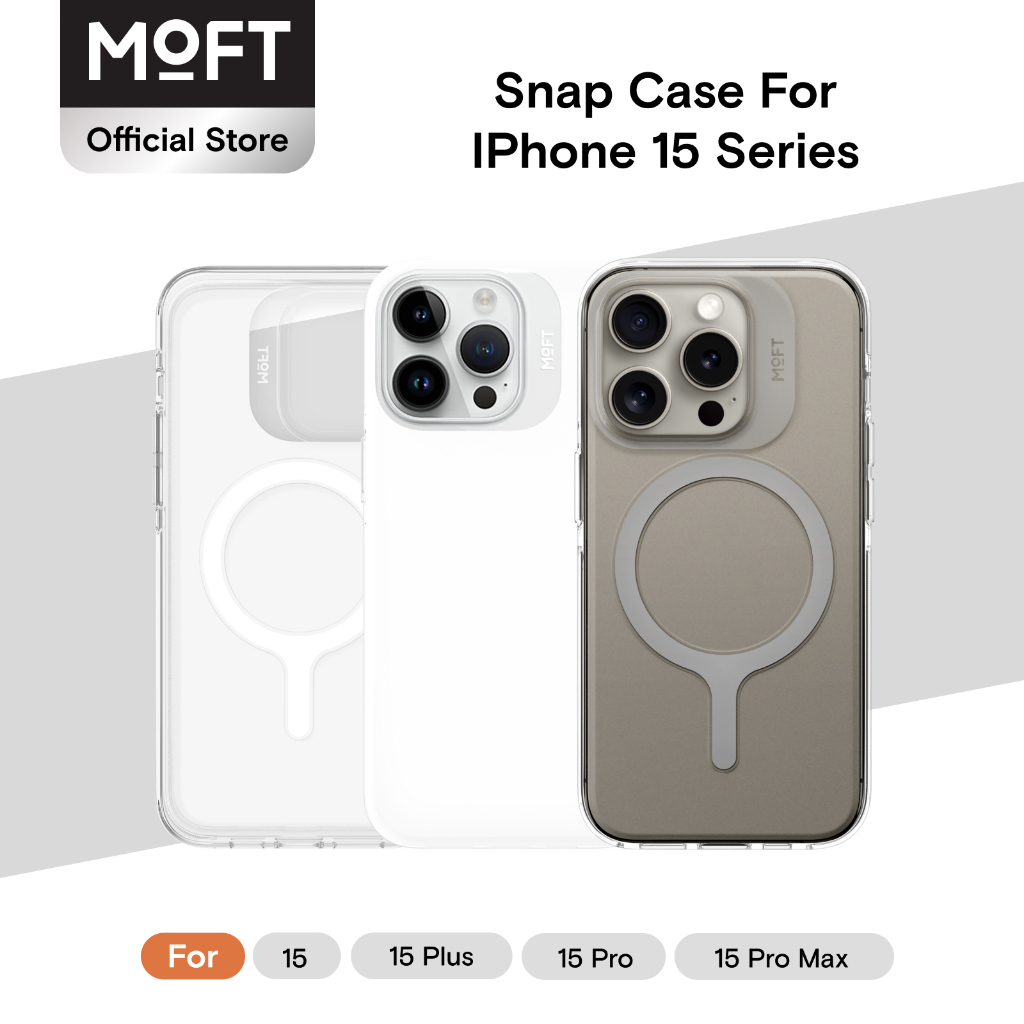 MOFT Snap Case for iPhone 15 Pro Plus Promax Compatible with Magnetically Enhanced | Shopee ...