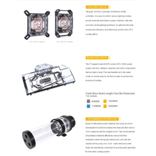 Computer Water Cooling Set For PC Case Bykski Split Type Rigid/Soft ...