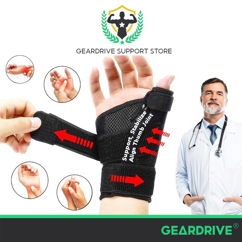 Reversible Thumb Wrist Stabilizer Compression Splint for Trigger Finger ...
