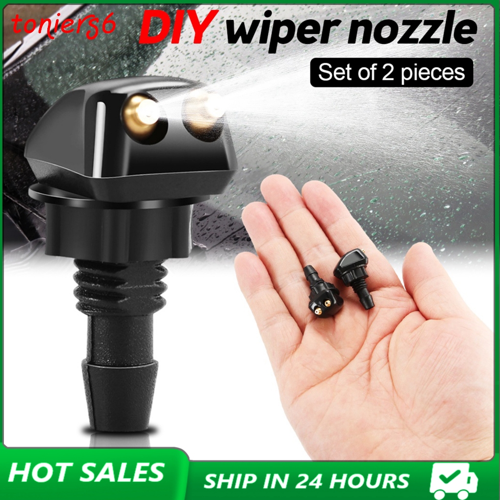 Car Universal Front Windshield Washer Wiper Sprayer Nozzle Window Water ...