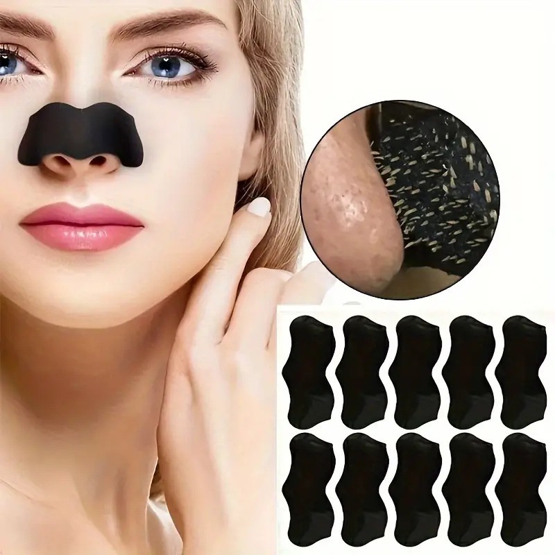 1 PC Bamboo Charcoal Blackhead Removal Nasal Stickers Shrink Pores Acne ...