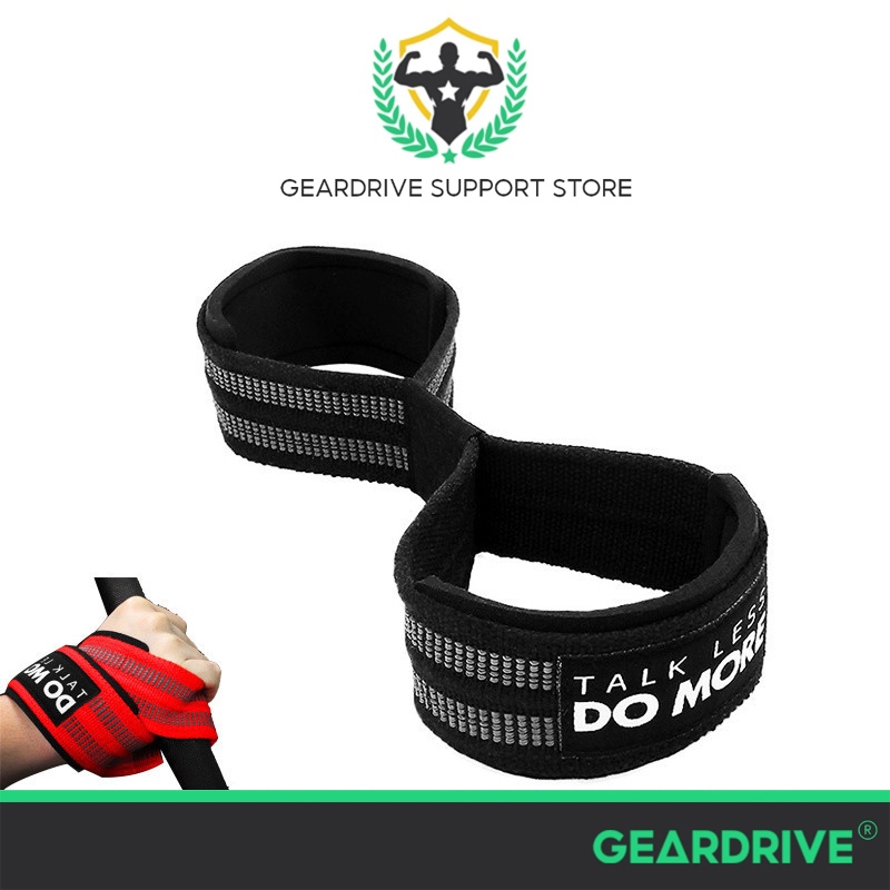 Weight Lifting Straps Figure 8, Anti Slip Strap with cuffs wrist Support for Gym Workout ...