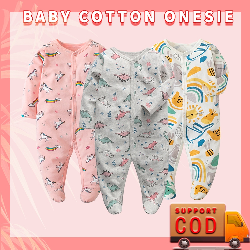 Baby Romper Cartoon Jumpsuit Newborn Infant Rompers Boy Girl Cotton ...