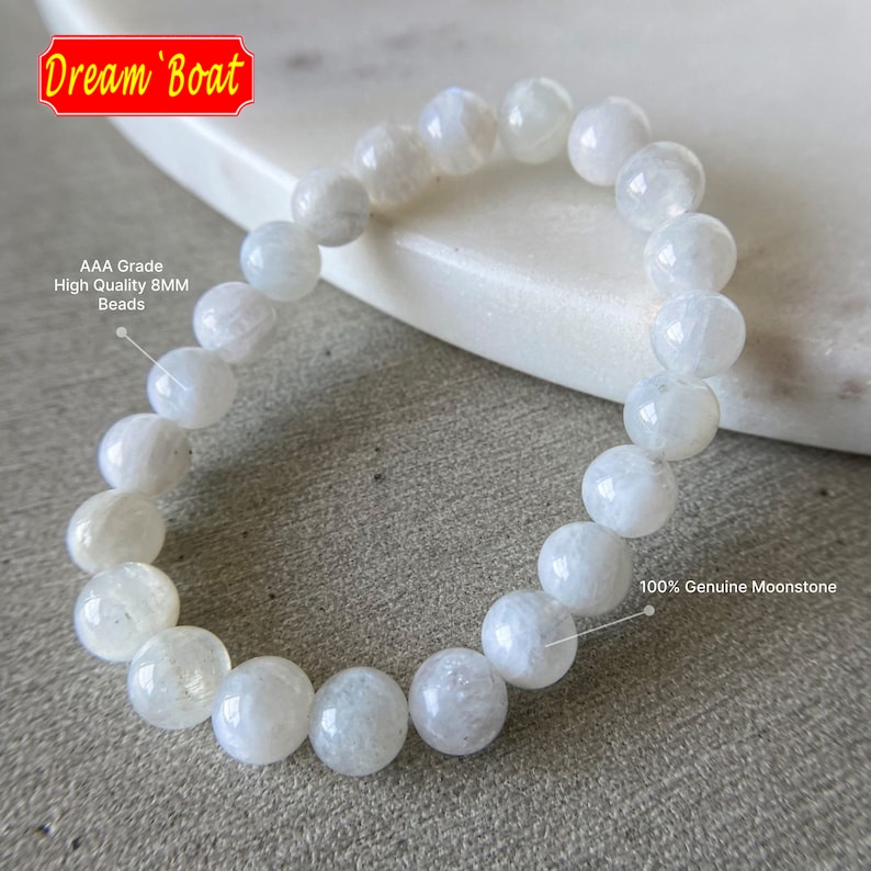 Moonstone Bracelet,Gemstone Bracelet,Feng Shui Bracelet,Natural Stone ...
