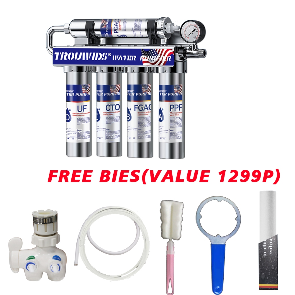 TROUWIDS Alkaline Water Filter Water Purifier Filter Faucet ...