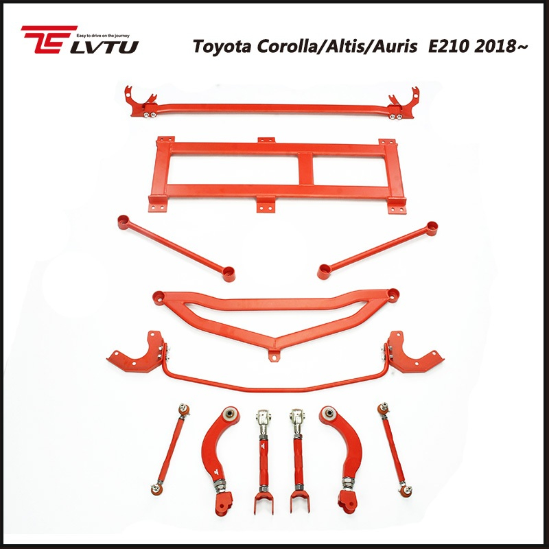 Car Chassis Tuning Front & Lower Strut Brace Kit for Toyota Corollar ...