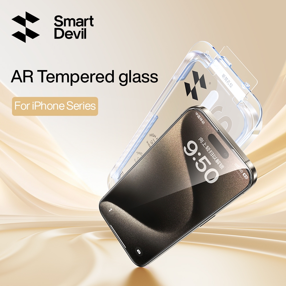 SmartDevil AR Enhanced Transparency Tempered Glass For iPhone 14/15Pro ...