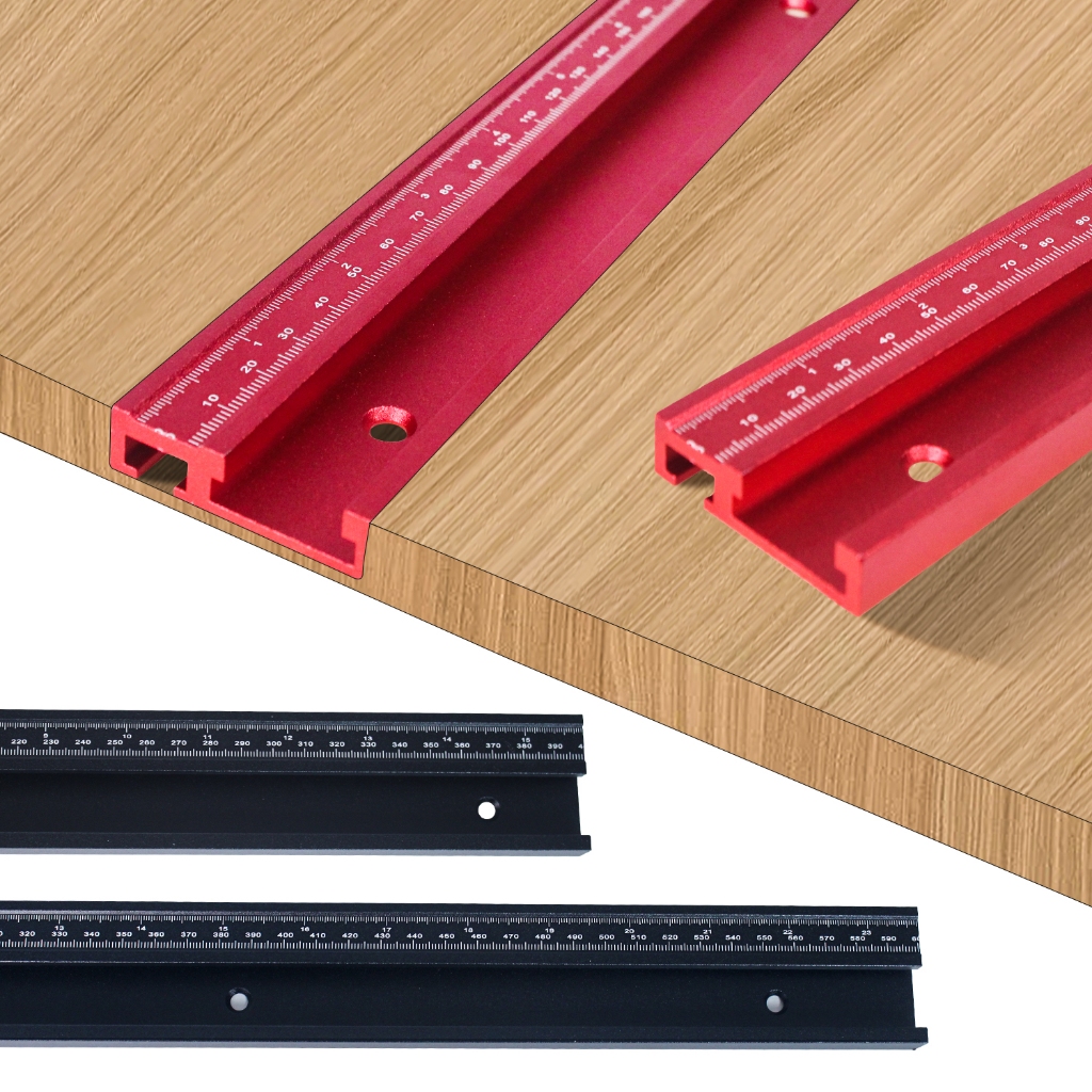 45 Type T-Track With mm/inch Scale 400mm Woodworking Chute Rail Tracks ...