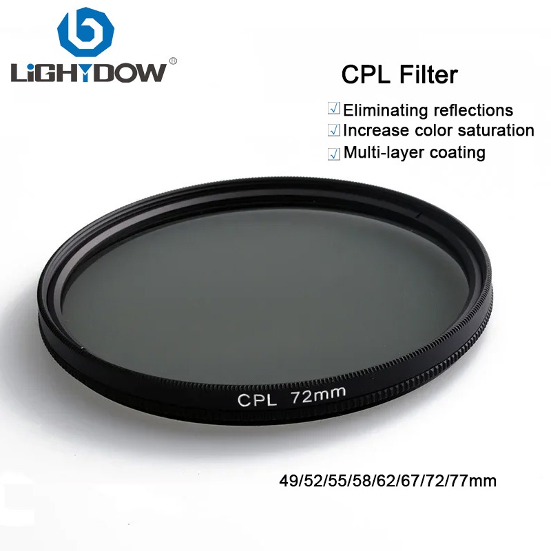 Lightdow CPL Camera Filter Eliminating Water Surface/Glass Reflection ...