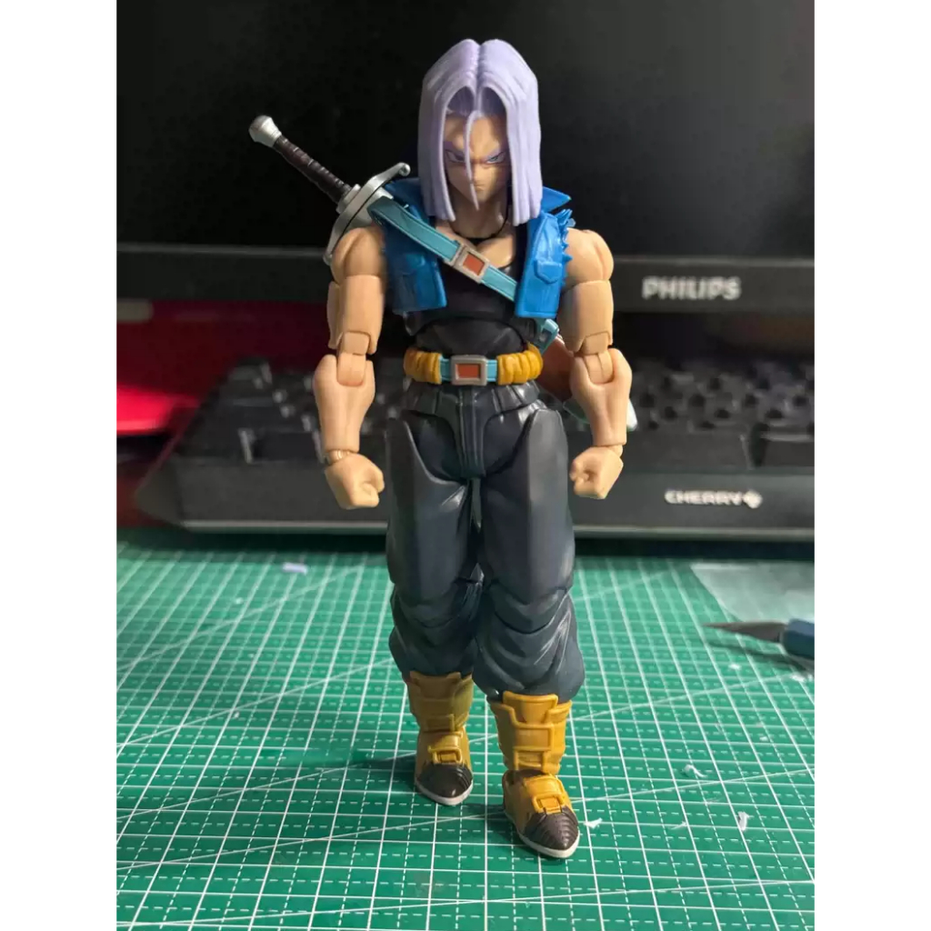 Dragon Ball SHF Trunks head sculpture accessories package theatrical ...