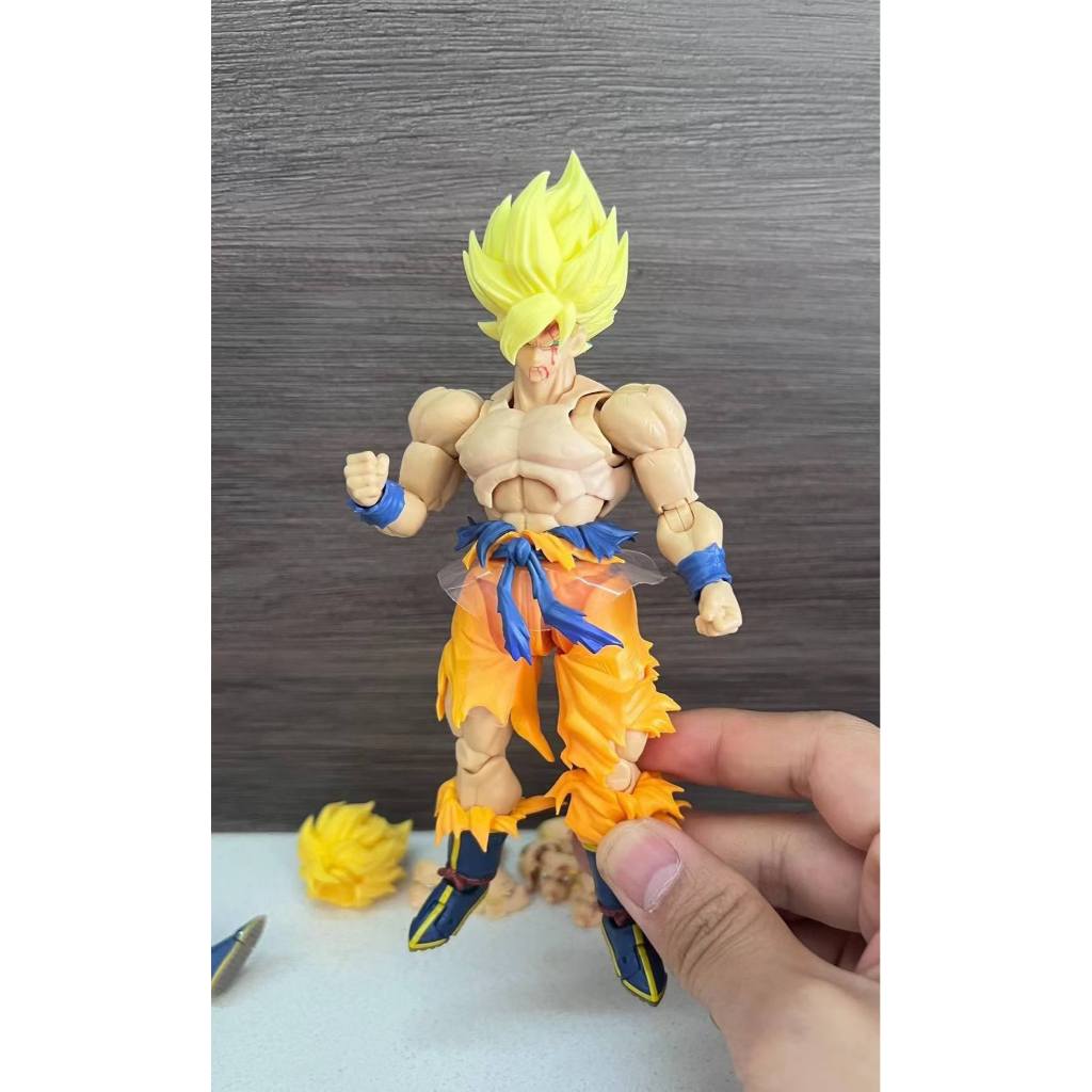 shf war damaged goku, goku floating hair, 3.0 super goku HU super goku ...