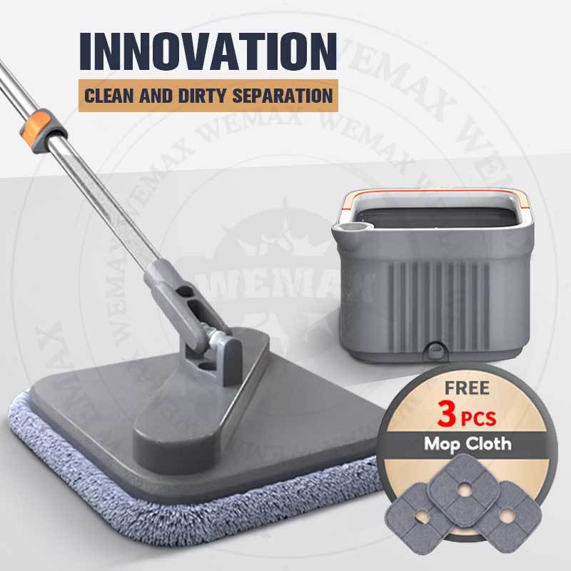 Mop floor mop self wash spin mop 360 rotating cleaner with turbo ...