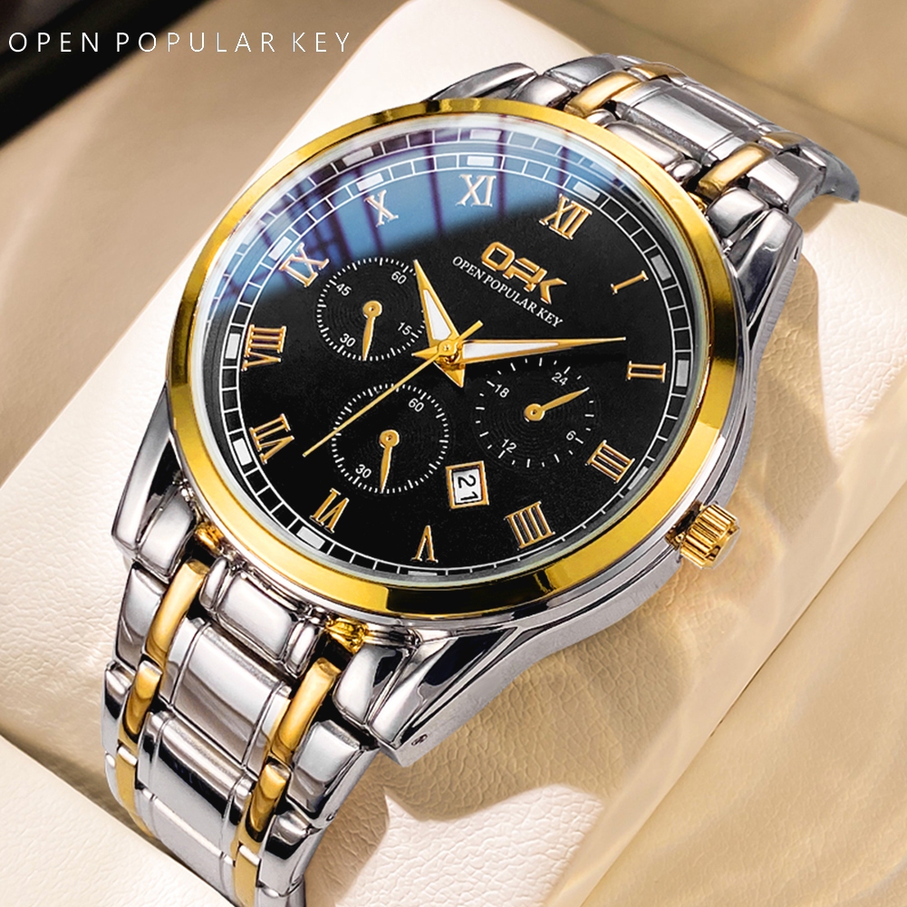 OPK Watch For Men Waterproof Original Genuine Quartz Accurate Luminous ...