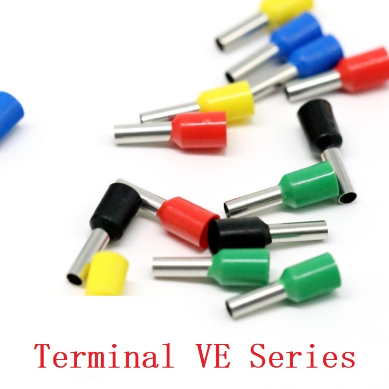 VE Tubular Terminal Electrical Cable Connector Brass Pipe 12mm PVC ...