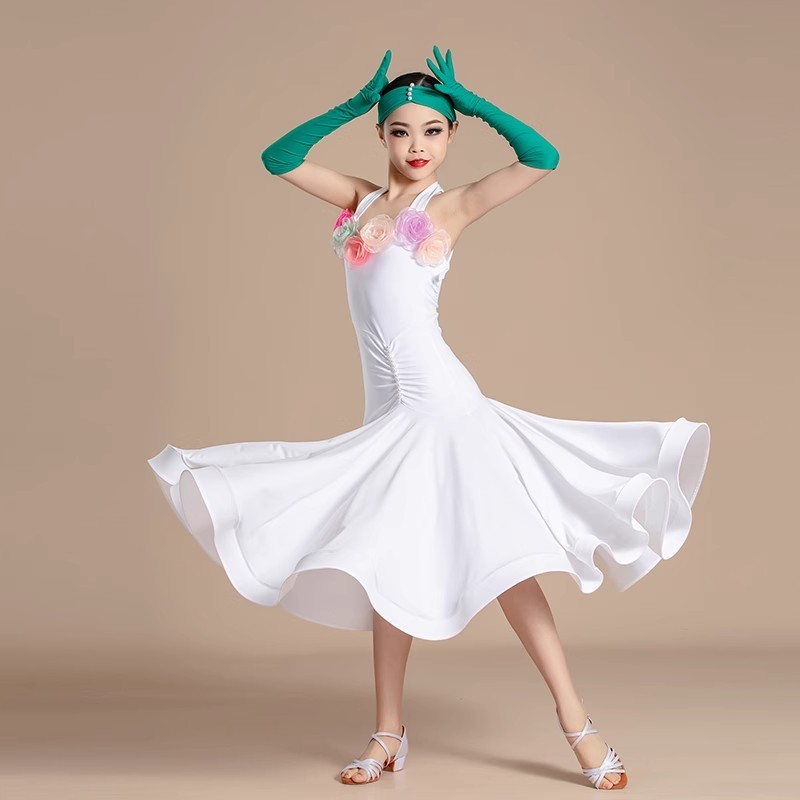 Modern Dance Costume New Style Children Spring Summer Waltz Dance Group ...