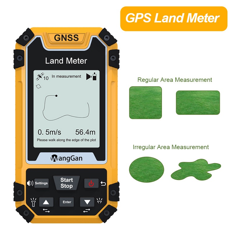 WangGan 2.4 inch Screen Mountainous Land Meter with GPS Area Acre ...