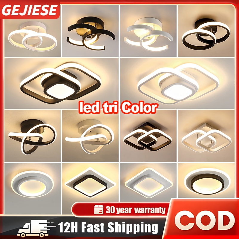 KASIDA Nordic Tri Color Ceiling Light Corridor Light Modern Led Ceiling ...