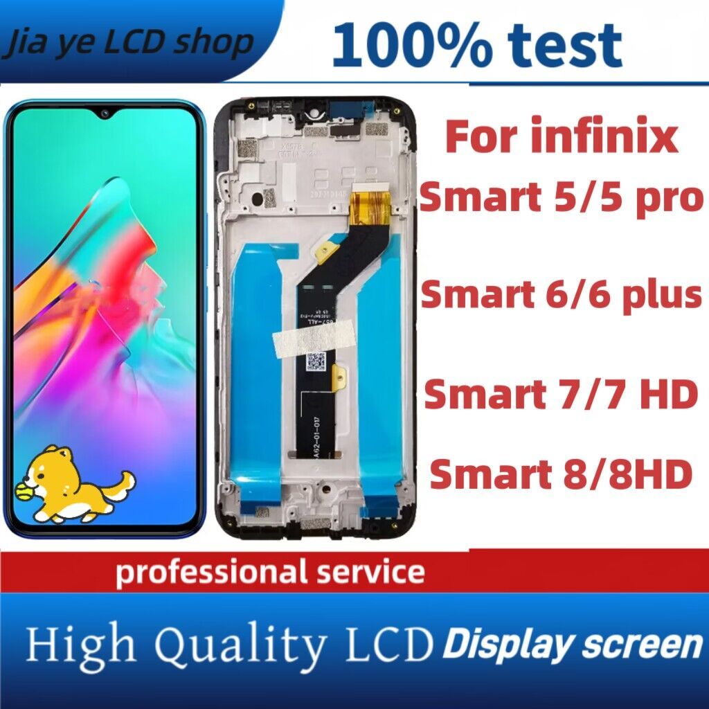 LCD With Frame For Infinix Smart 5 Smart 5 Pro Smart 6 Smart 6 Plus ...