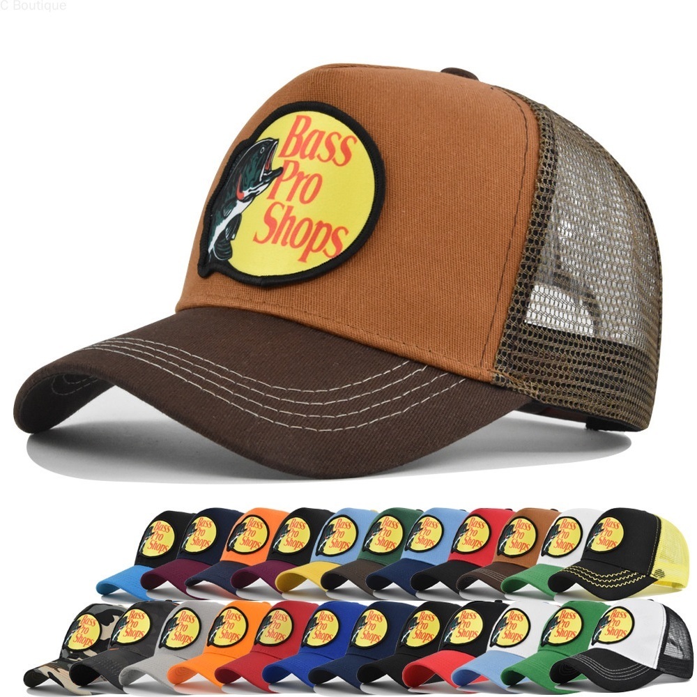 fashion snapback cap for men woven label trucker hat net baseball cap ...