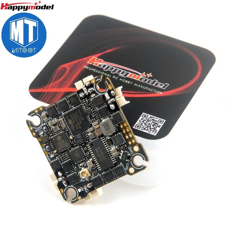 HappyModel CrazyF411 ELRS AIO 4in1 F411 Flight Controller Built-in UART 2.4G ELRS RX 20A ESC 2 ...