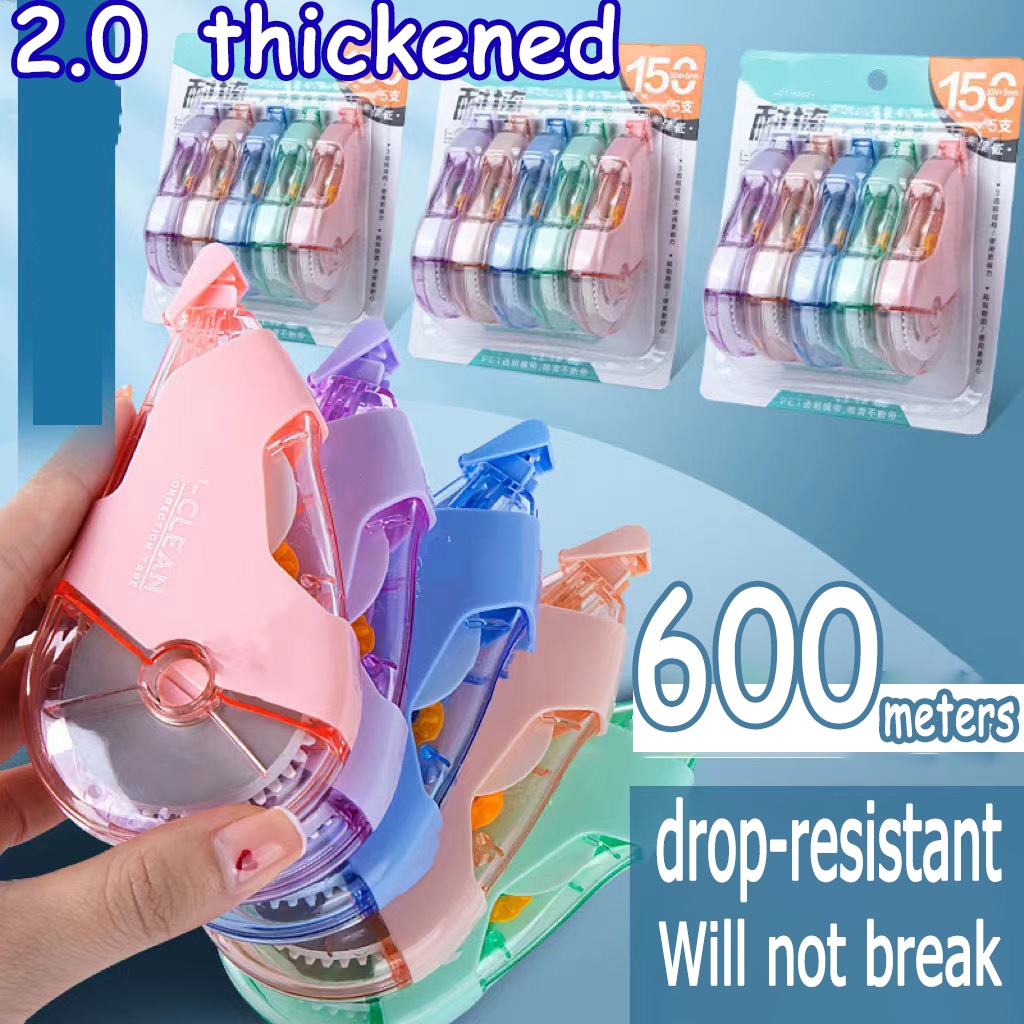 5pcs Correction Tape Set 150m Large Capacity Correction Tape Colorful