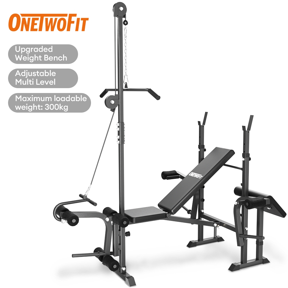 OneTwoFit Weightlifting Press Bench dumbbell bench press chair Gym Home ...
