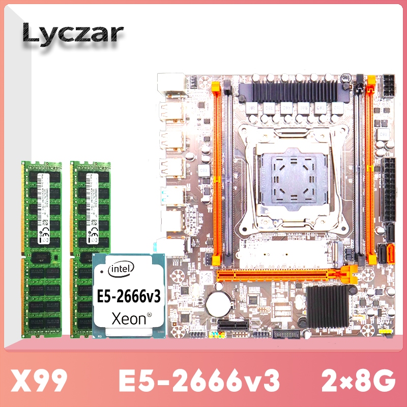 X99 Lyczar kit set Motherboard(X99)+CPU(E5-2666v3)+Memory(2x8G DDR4 2133 REG) | Shopee Philippines