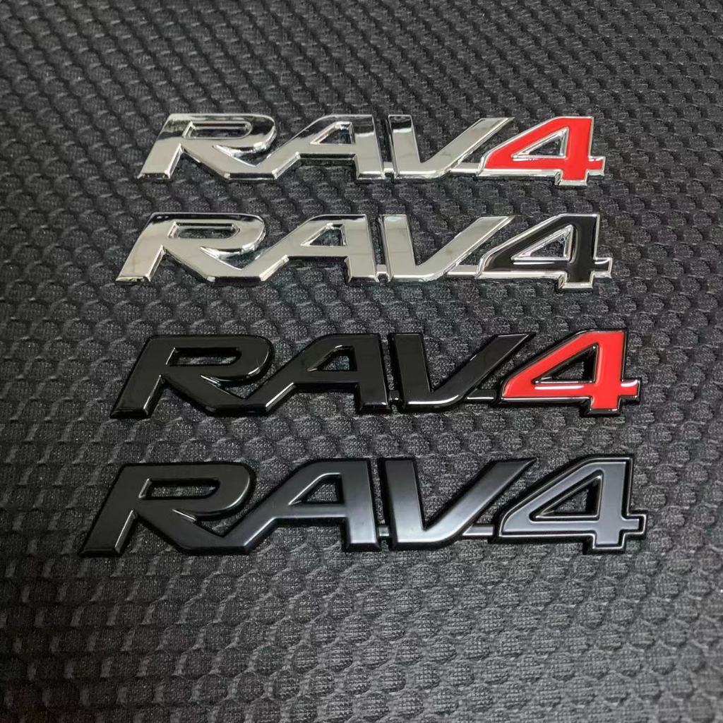 3D Metal For Toyota RAV4 RAV-4 logo Emblem Sticker Rear Trunk Lid ...