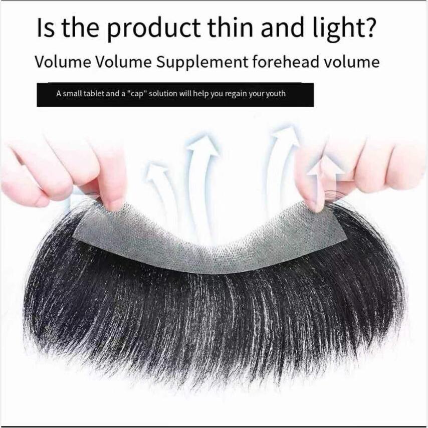 Hairline Fake hair patch Fake bangs wig piece M-shaped hairline Patch ...