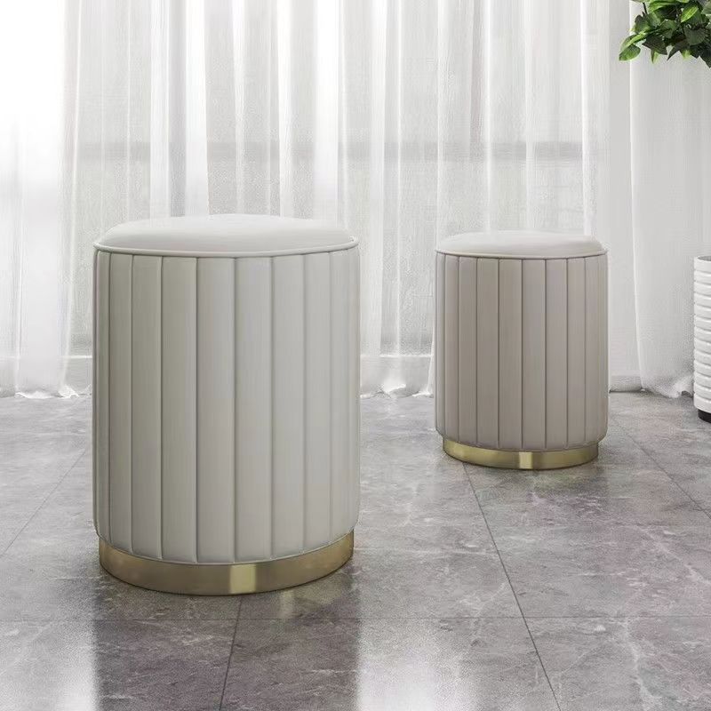 Makeup Stool Light Luxury Round Stool Chair Bedroom Influencer Storage ...