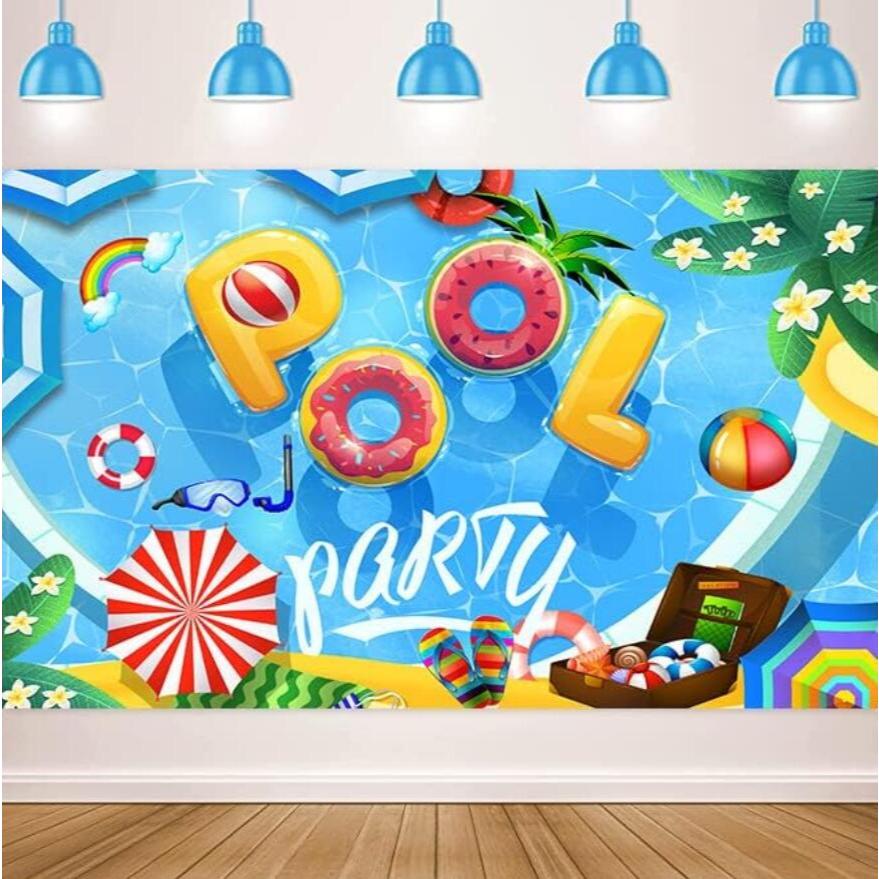 Summer Beach Party Photography Backdrop 7x5ft Pool Party Backdrops ...
