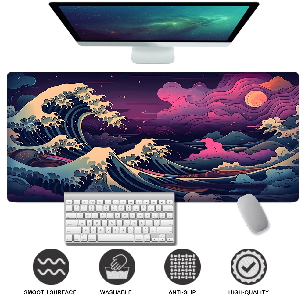 Japan Great Waves art Mouse Pad Extended Mousepad Large Gaming Mouse ...