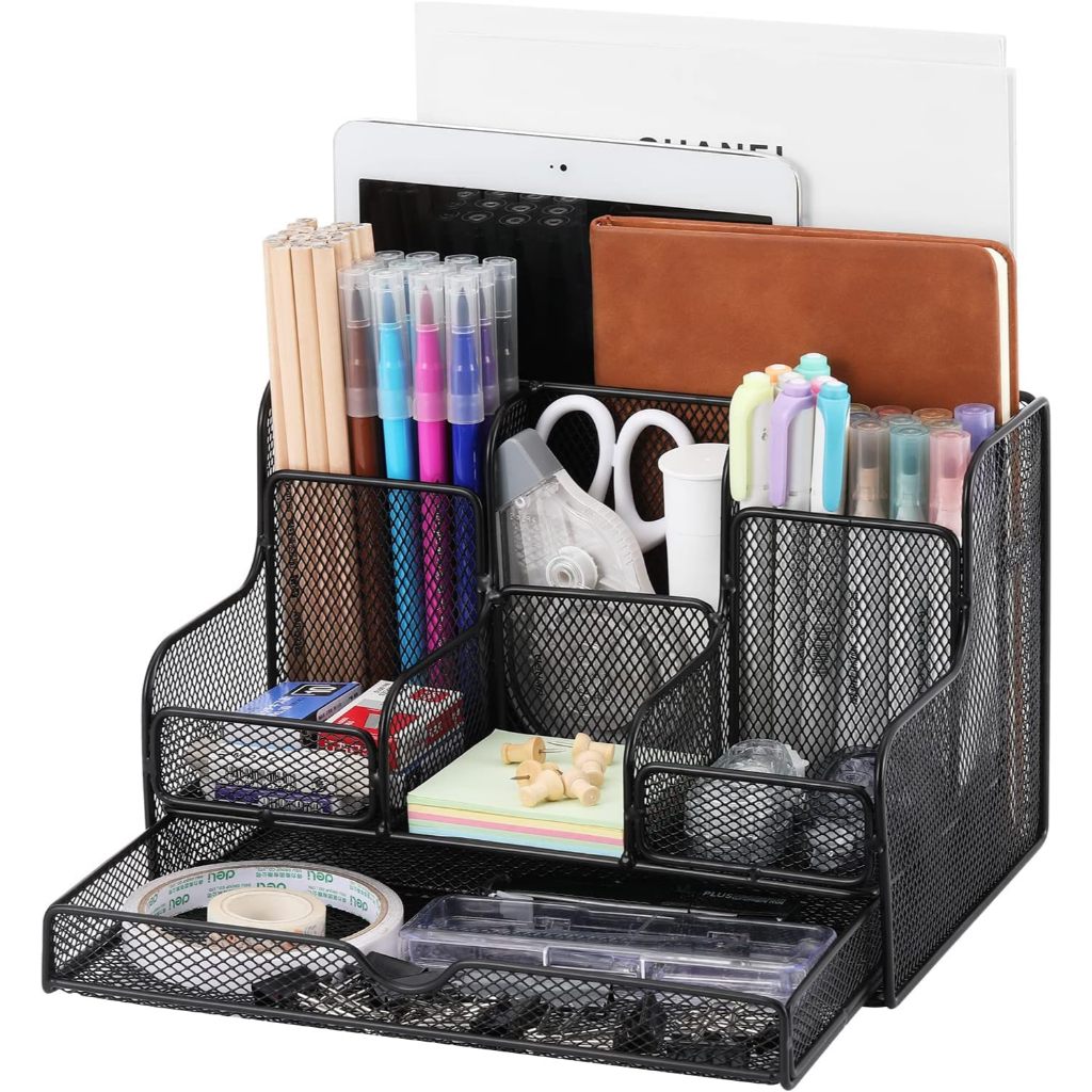 Formwell Desk Organizers Multifunctional Desktop Accessories Mesh ...